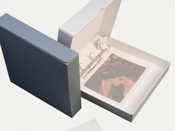 Clamshell boxes - KS 3 with filing mechanism - KLUG-CONSERVATION